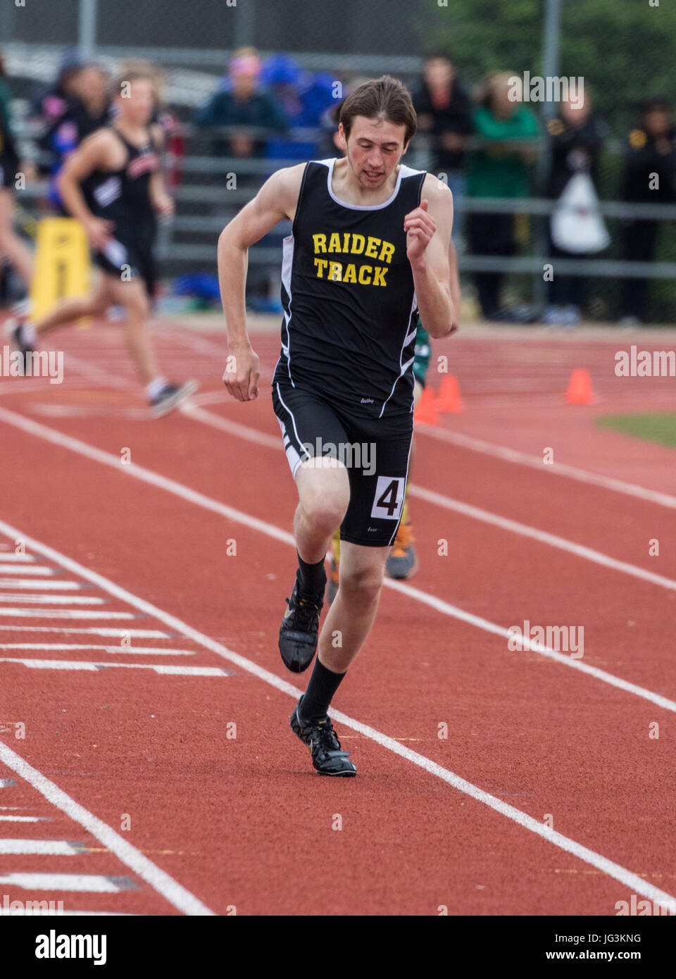 Track and field action at the Hornet Invite in Redding, California ...