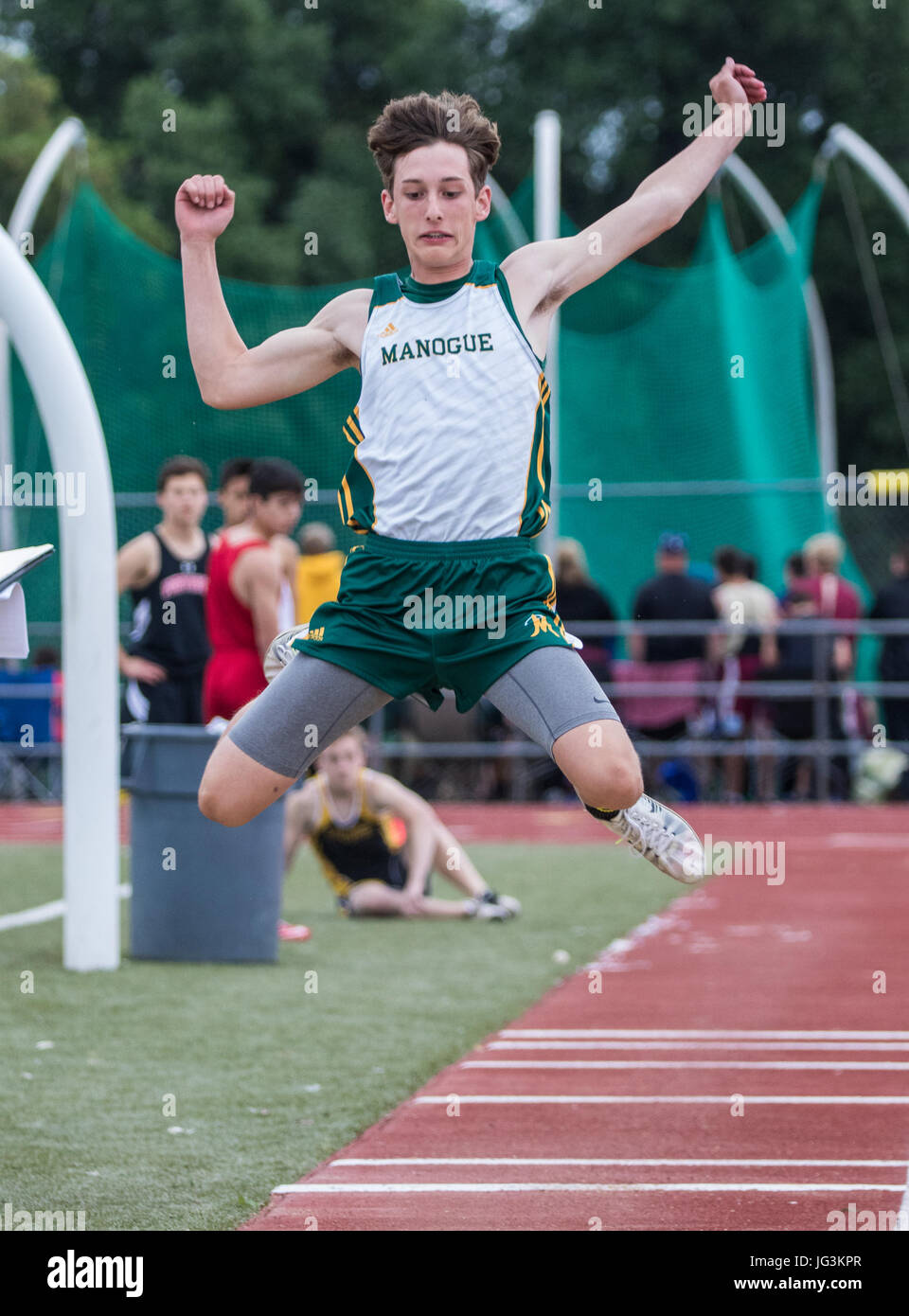 Track and field action at the Hornet Invite in Redding, California ...