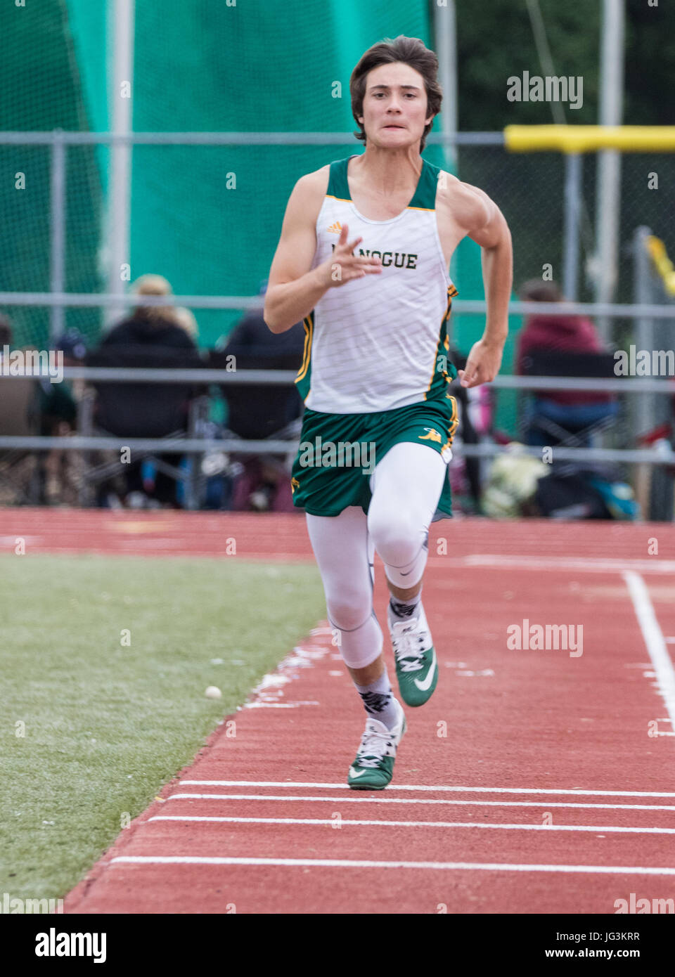 Track and field action at the Hornet Invite in Redding, California ...