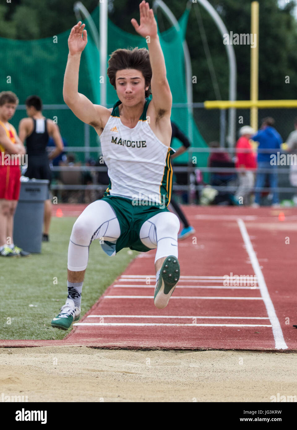 Track and field action at the Hornet Invite in Redding, California ...