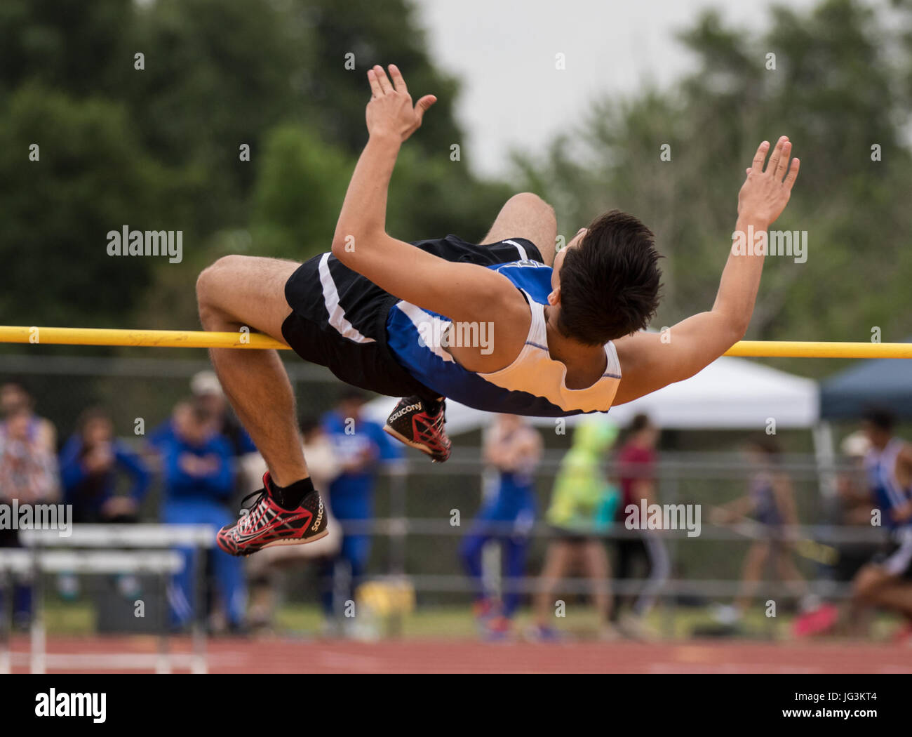 Track and field action at the Hornet Invite in Redding, California ...