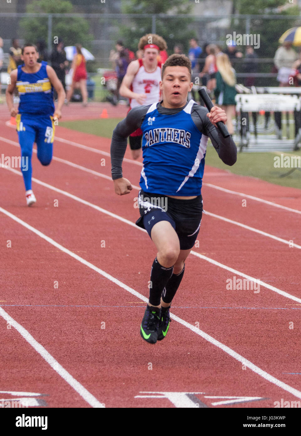 Track and field action at the Hornet Invite in Redding, California ...