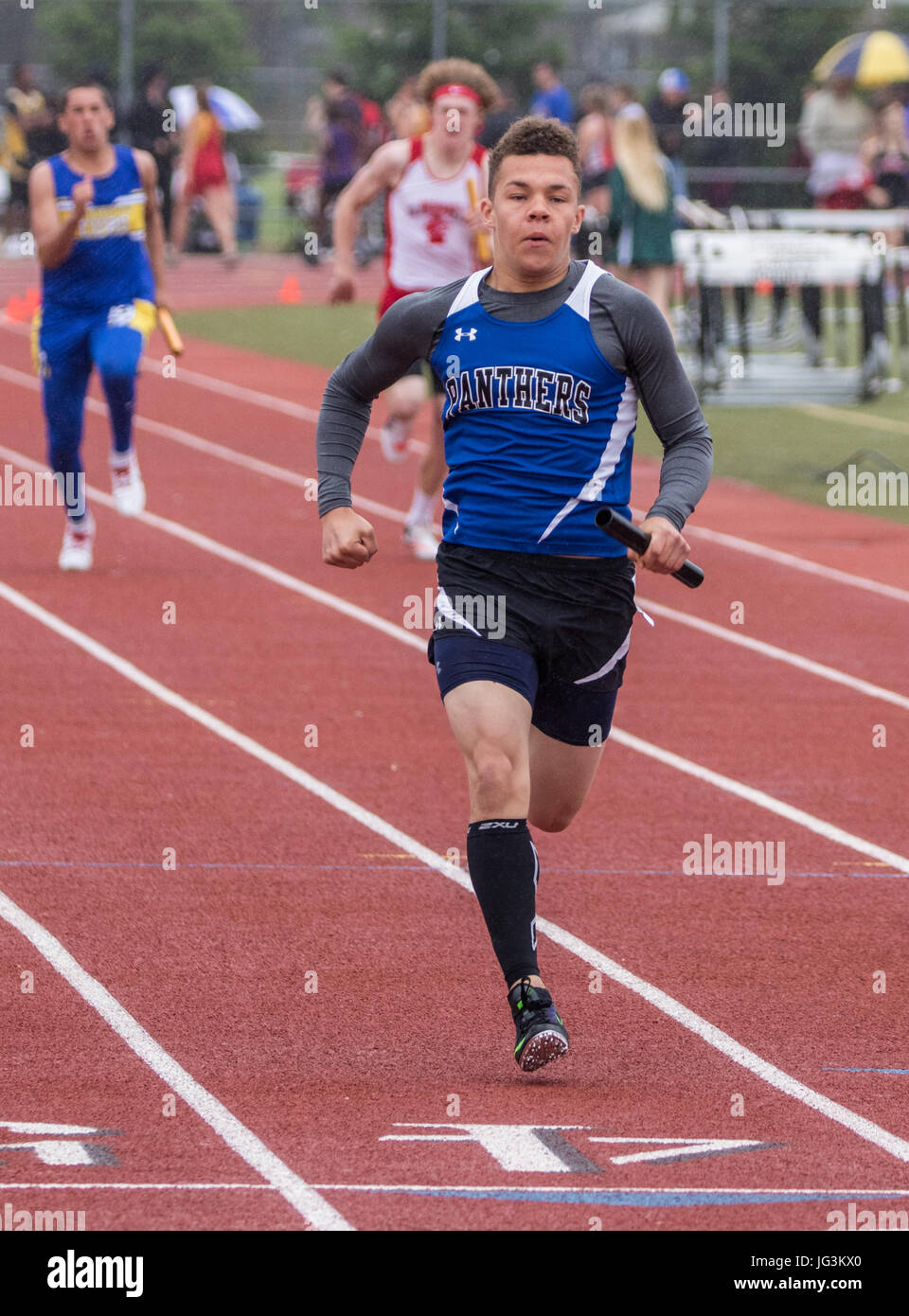 Track and field action at the Hornet Invite in Redding, California ...