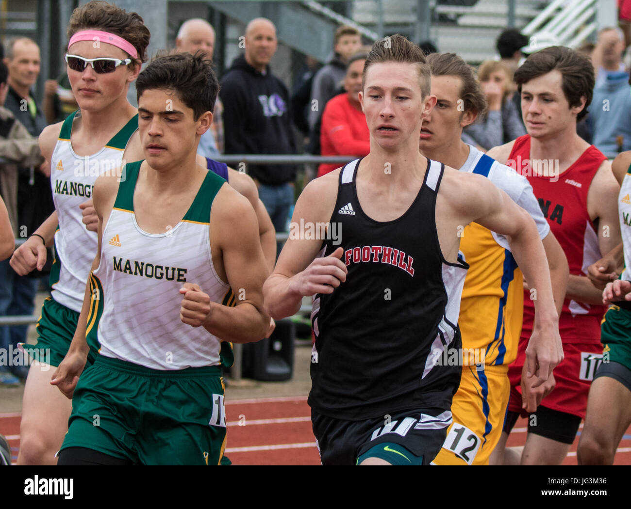 Track and field action at the Hornet Invite in Redding, California ...