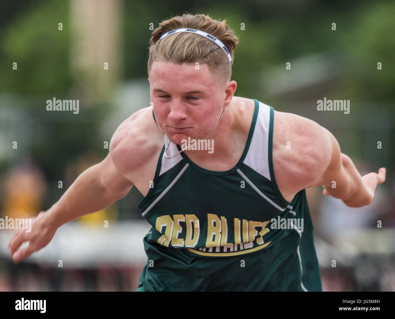 Track and field action at the Hornet Invite in Redding, California ...
