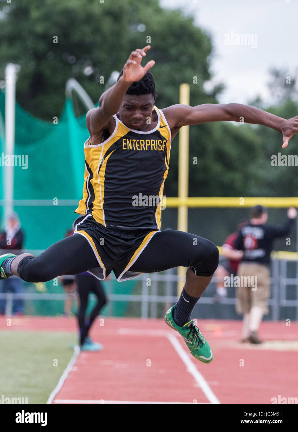Track and field action at the Hornet Invite in Redding, California ...
