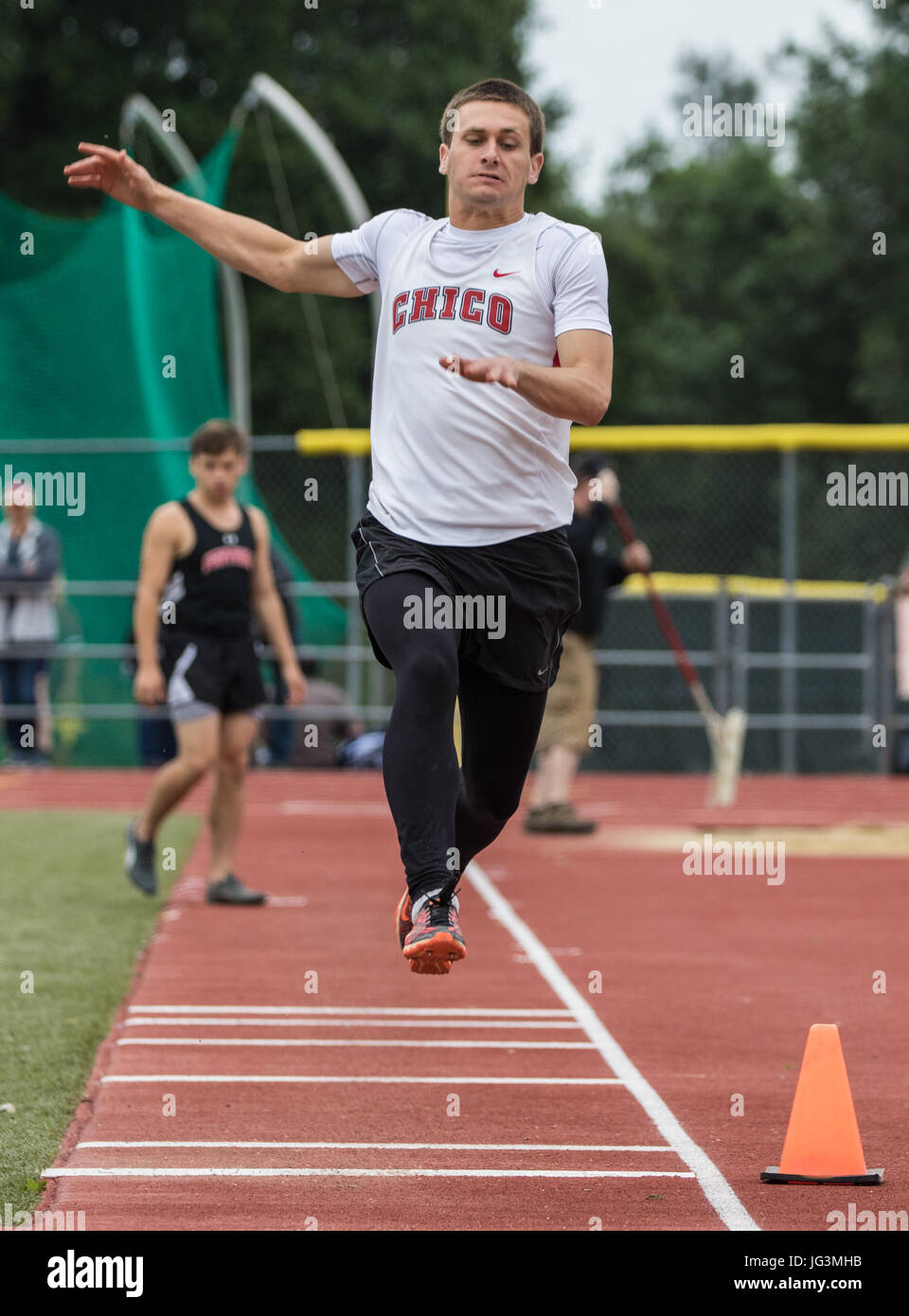Track and field action at the Hornet Invite in Redding, California ...