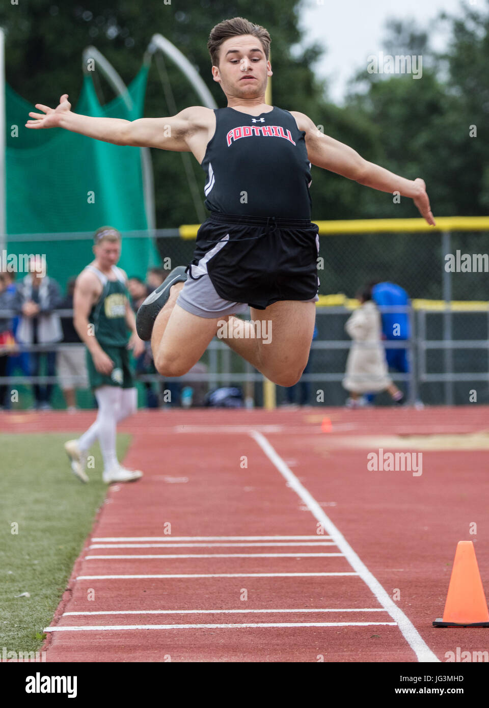 Track and field action at the Hornet Invite in Redding, California ...