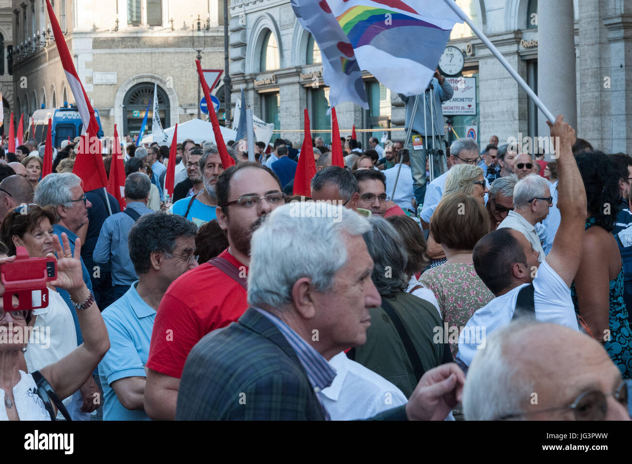 Rome, Italy. 01st July, 2017. Former members of the Democratic Party ...