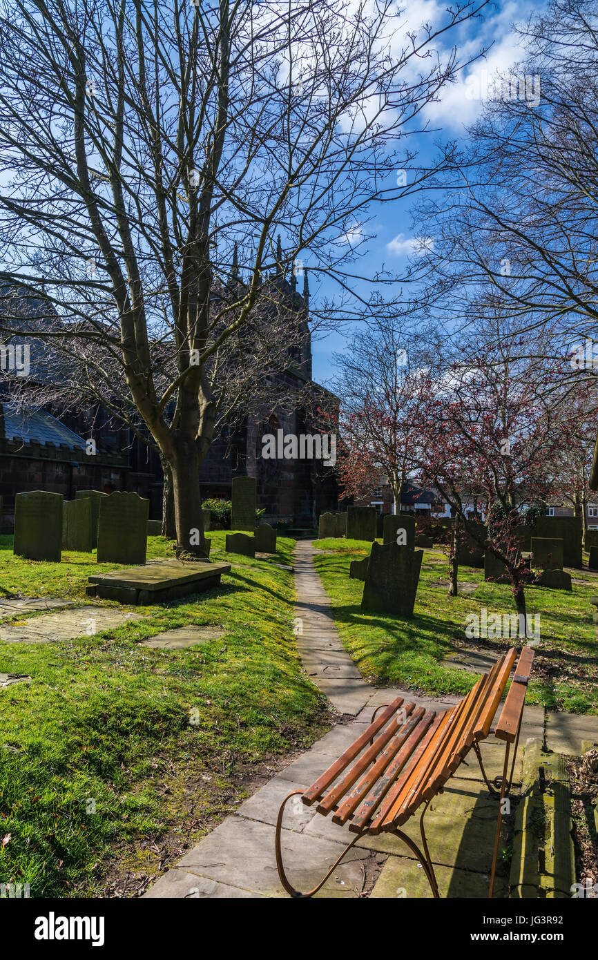 Church of St Edward in Leek Stock Photo - Alamy