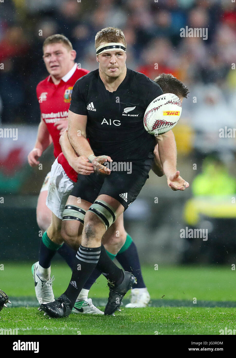 New Zealand's Sam Cane during the second test of the 2017 British and ...