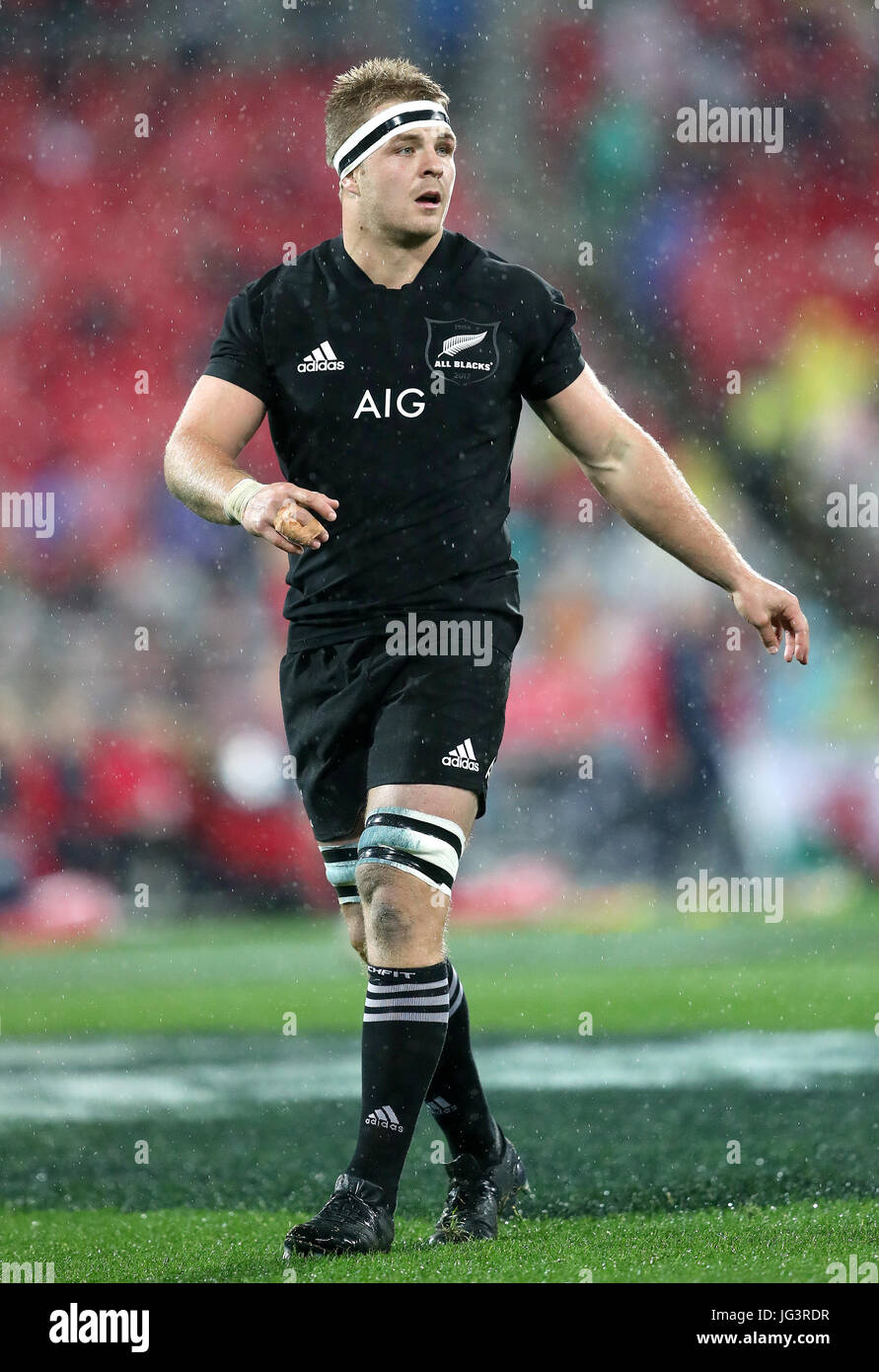 New Zealand's Sam Cane during the second test of the 2017 British and ...