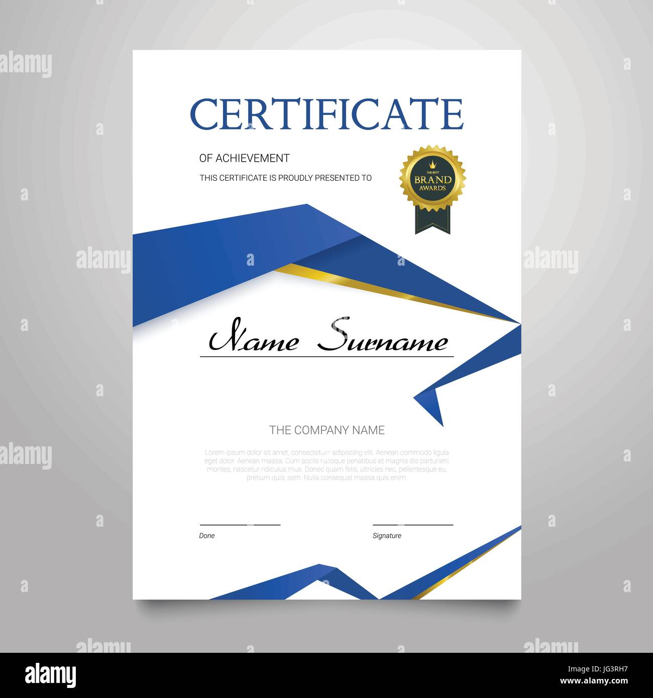 Test Certificate Template