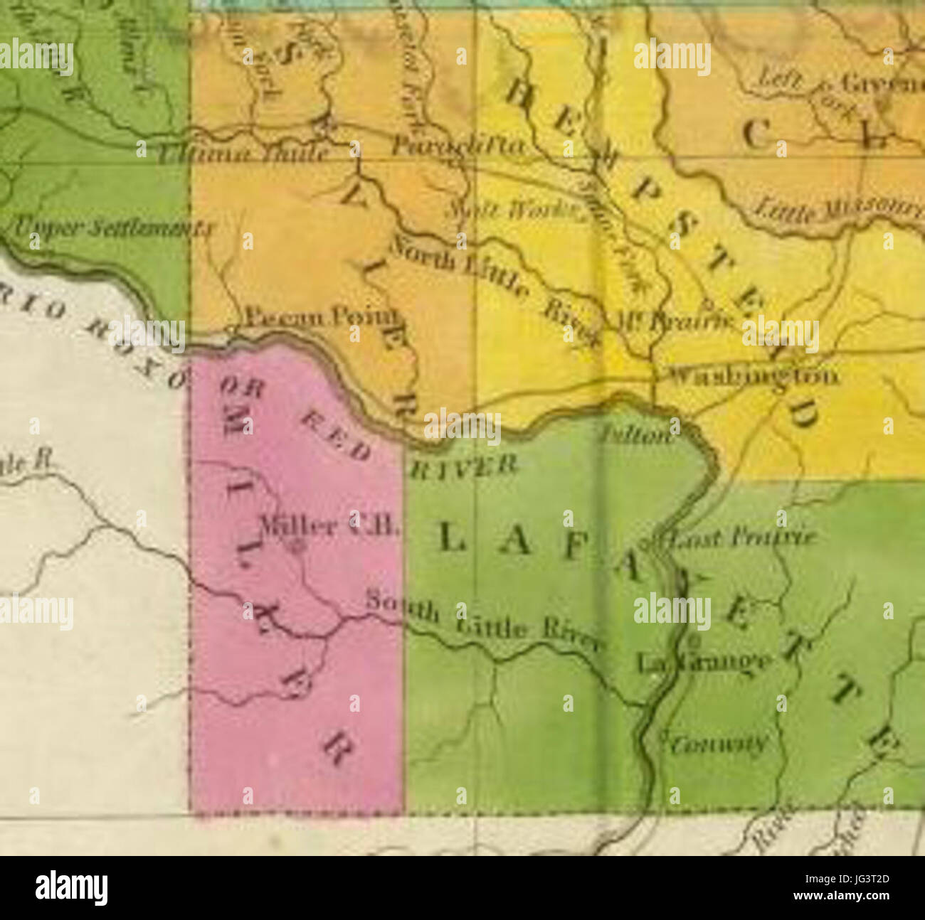 Miller missouri map hi-res stock photography and images - Alamy