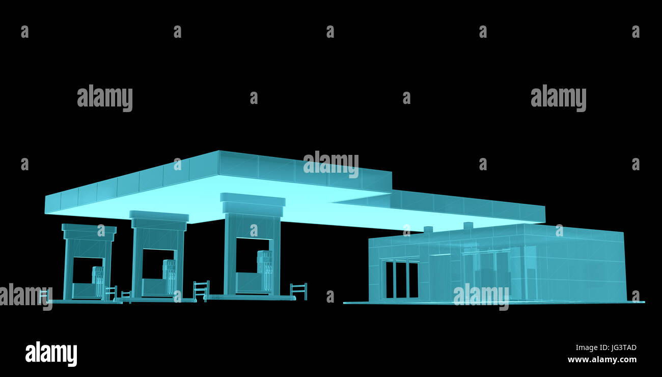 Gas Station. X-ray image Stock Photo - Alamy