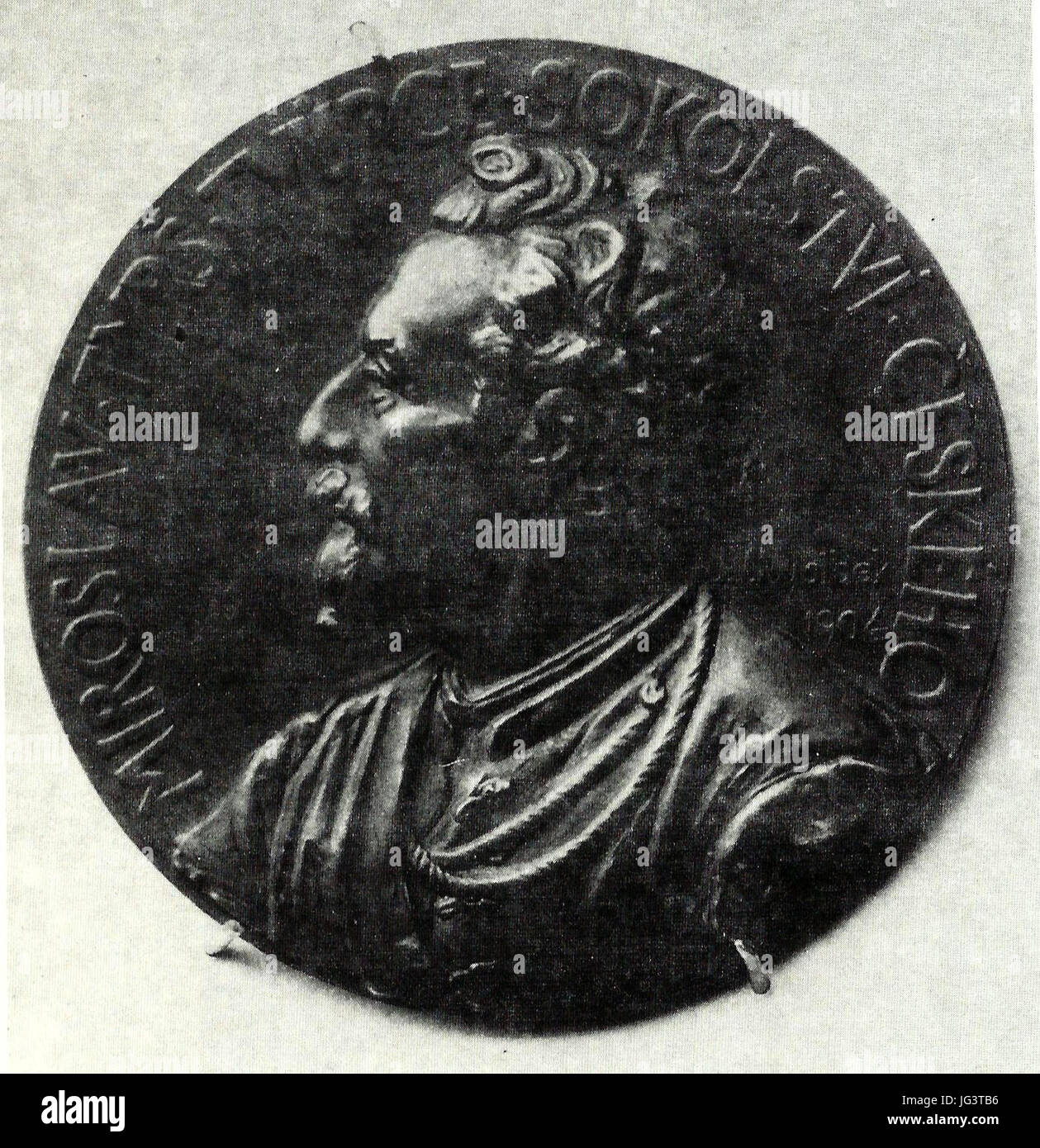 This image displays a 5A1 medal by the Czech artist Miroslav Tyr ...