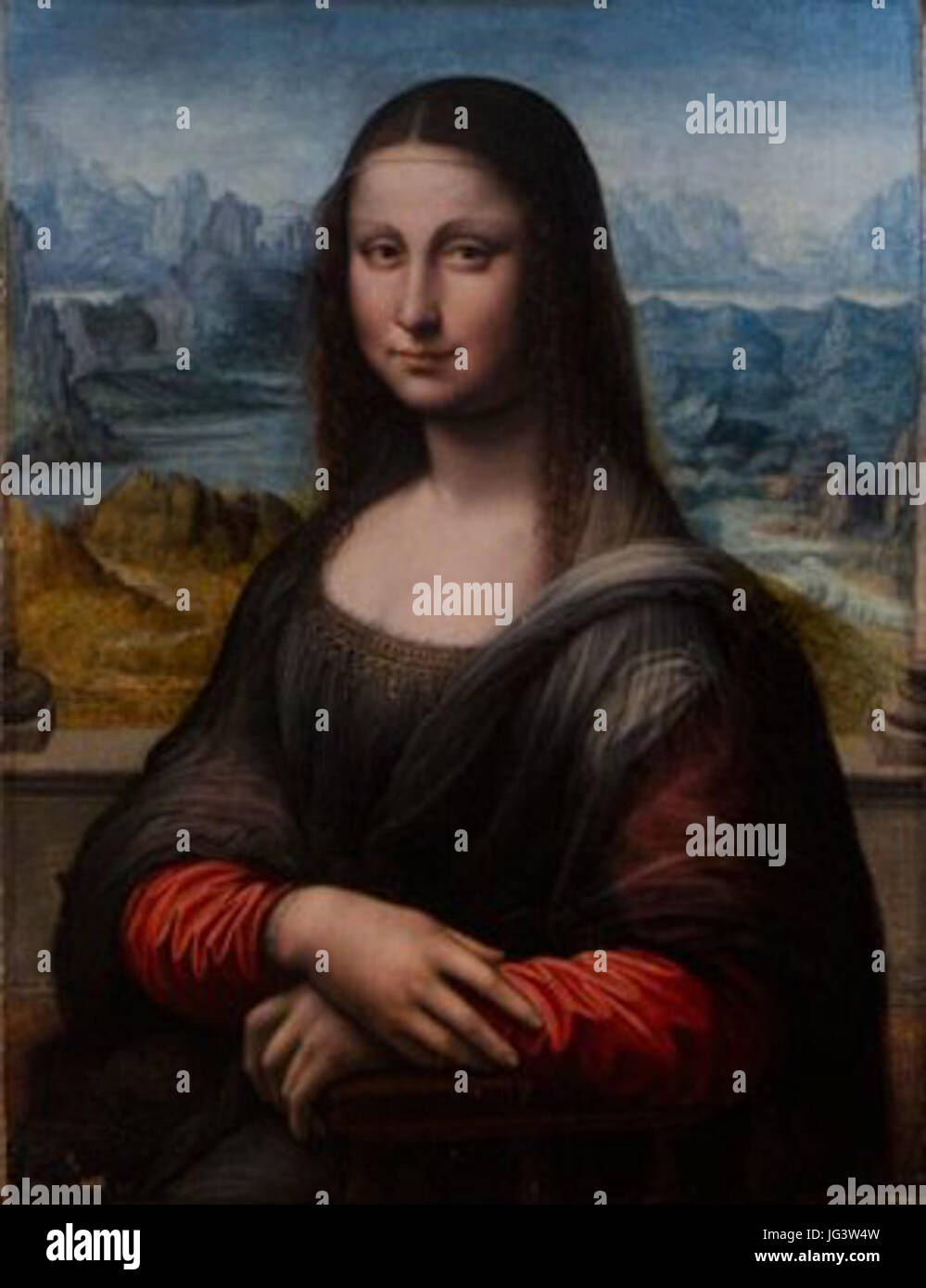 Mona Lisa 28copy Prado29 after conservation Stock Photo - Alamy