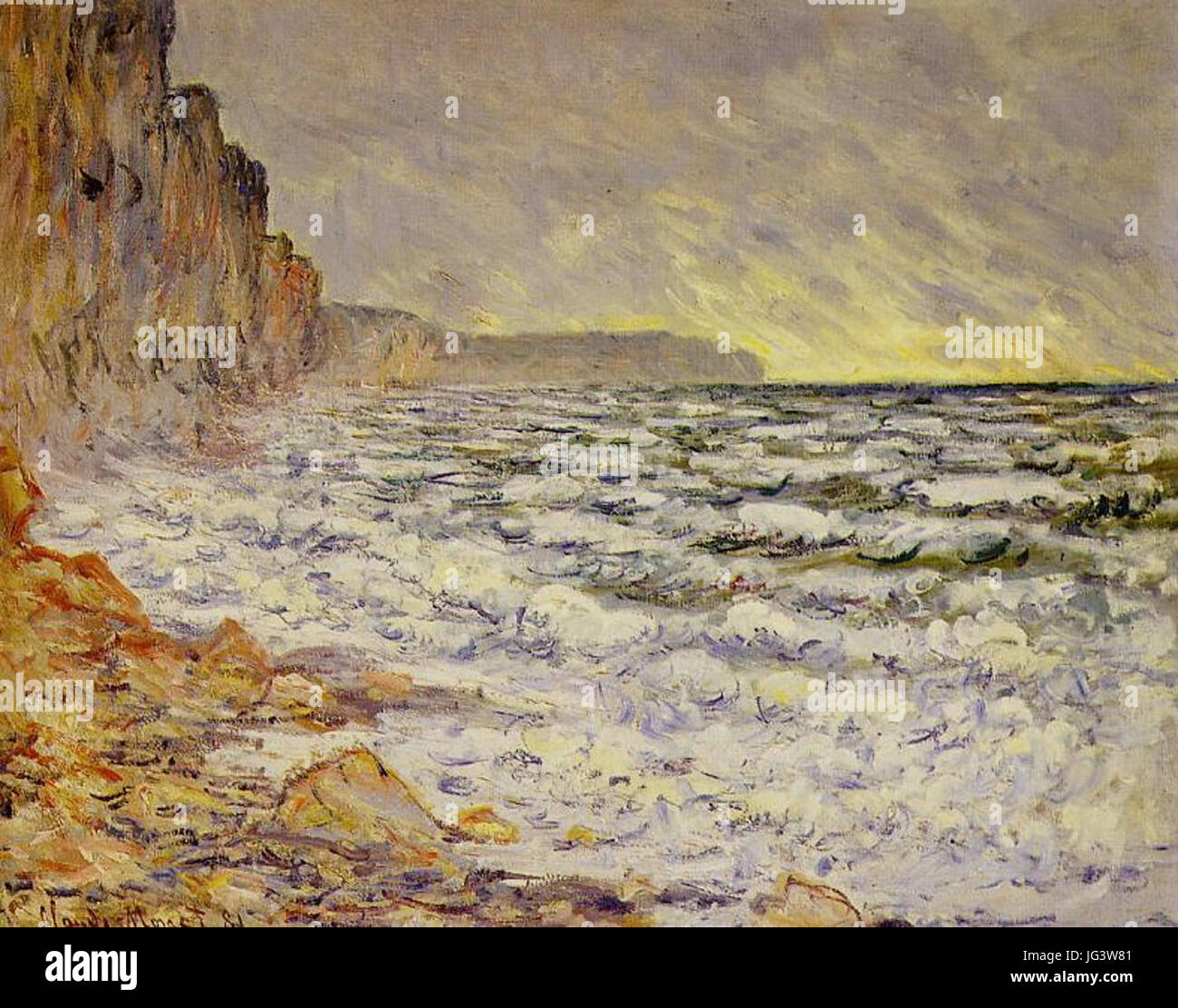 Monet normandy coast painting hi-res stock photography and images - Alamy