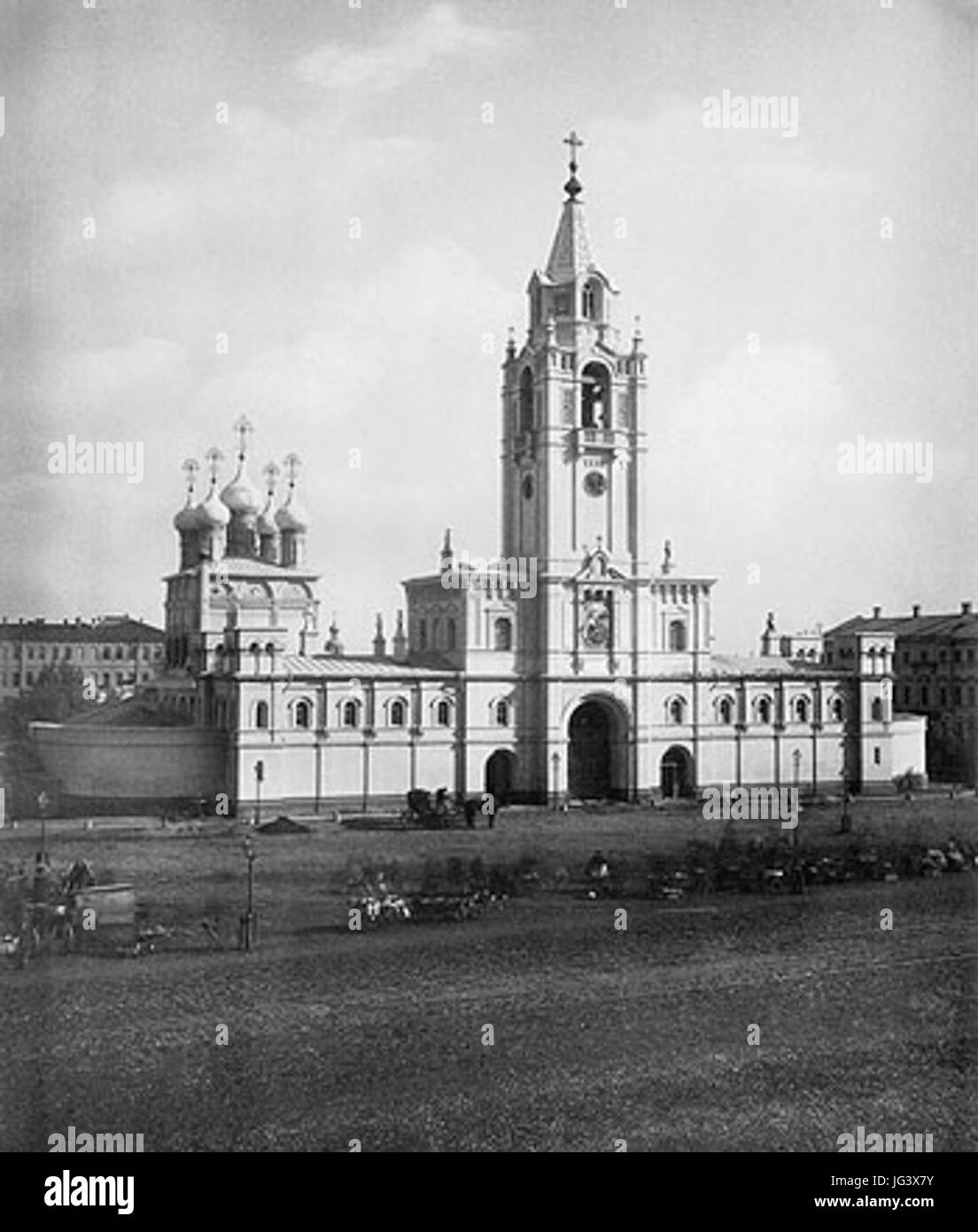Moscow Strastnoy Monastery 1880s Stock Photo - Alamy