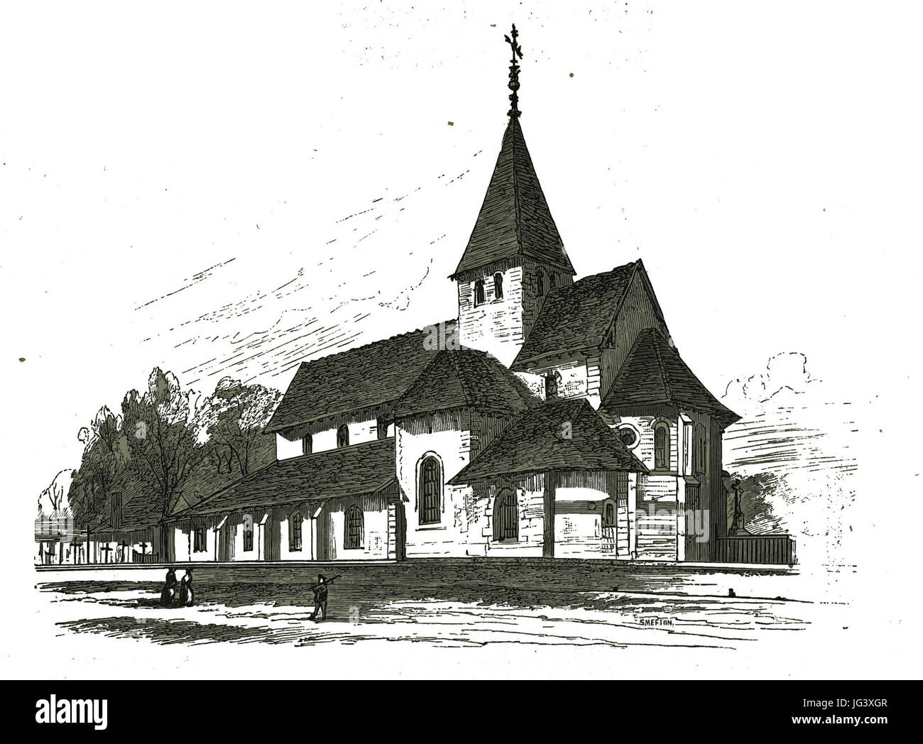 Moussey église stat monumentale departement de l'AUbe 00818 Stock Photo ...