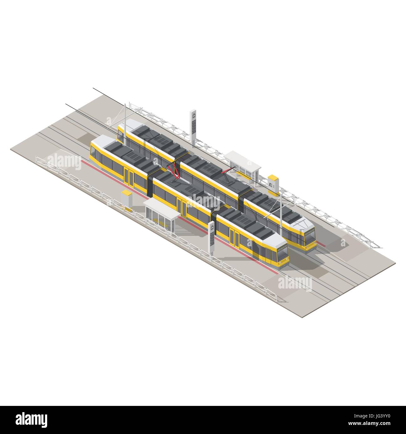 Tram tramway tramway tramway Cut Out Stock Images & Pictures - Alamy