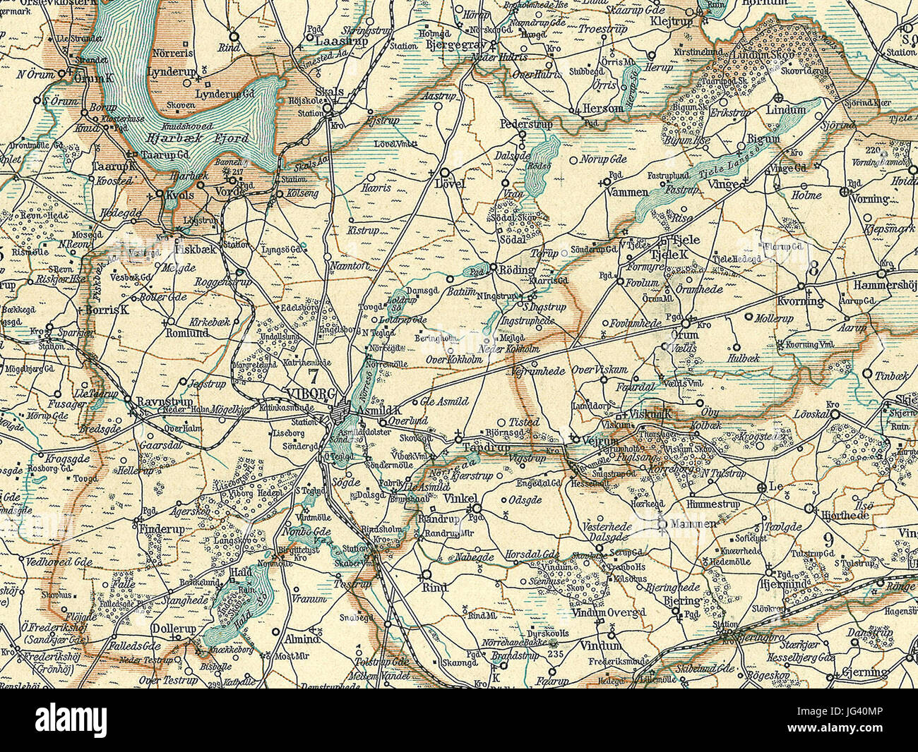 Map of viborg hi-res stock photography and images - Alamy