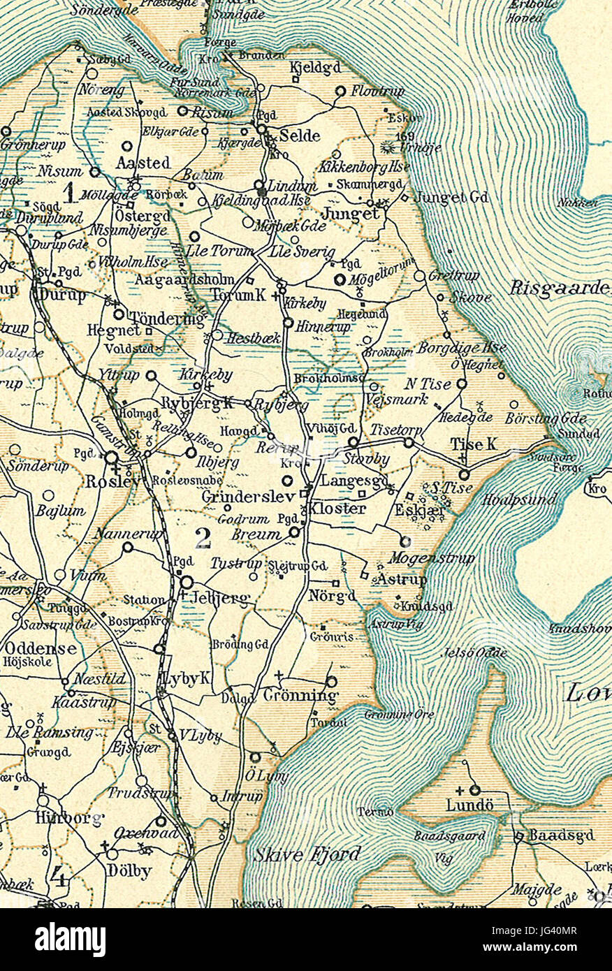 Viborg map hi-res stock photography and images - Alamy