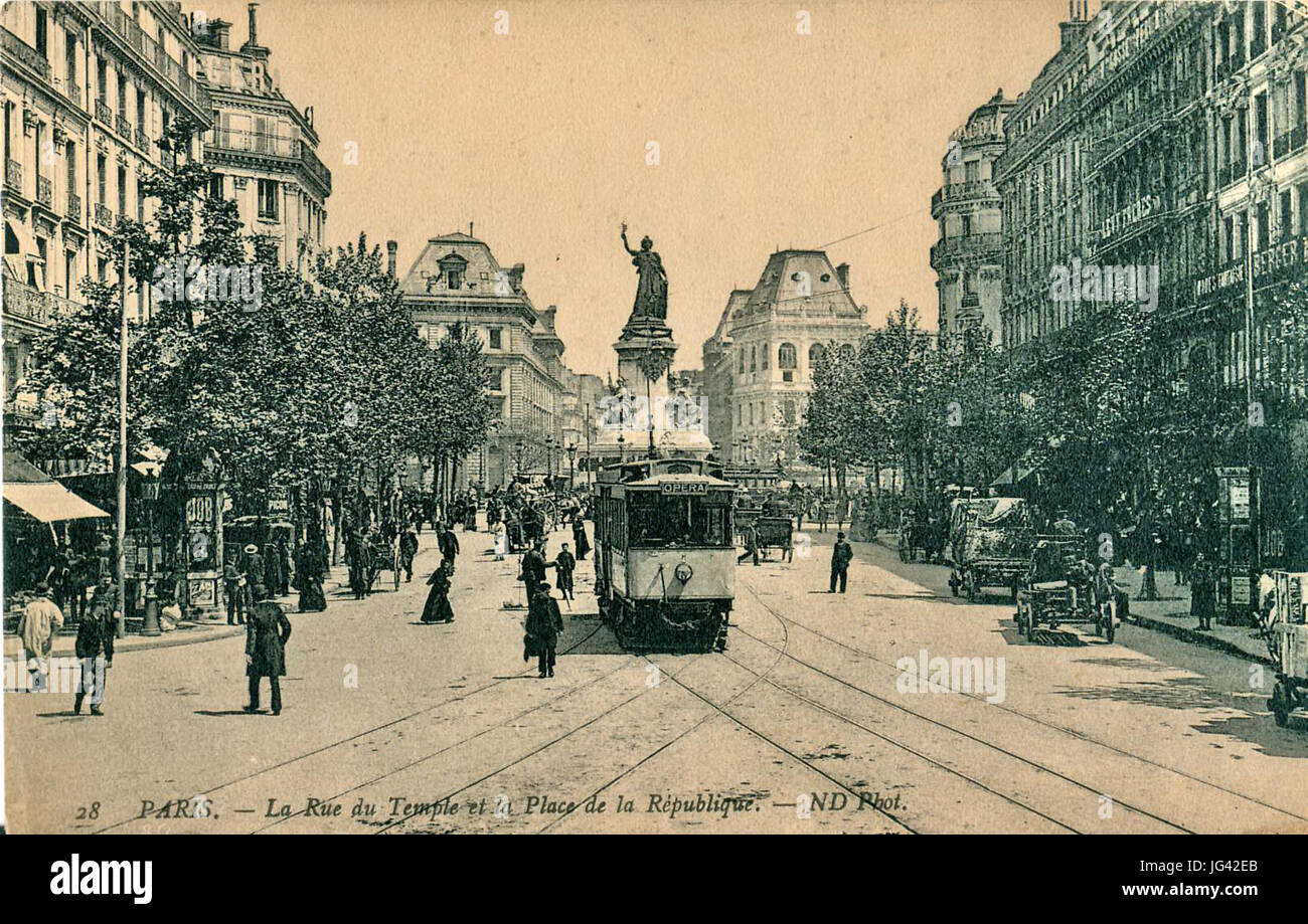 Place de la republique paris map hi-res stock photography and images - Alamy