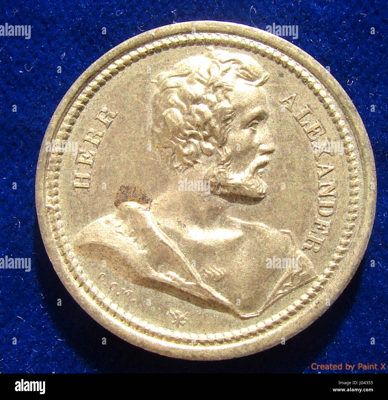 New York. The earliest magician's token of the USA Herr Alexander EF ...