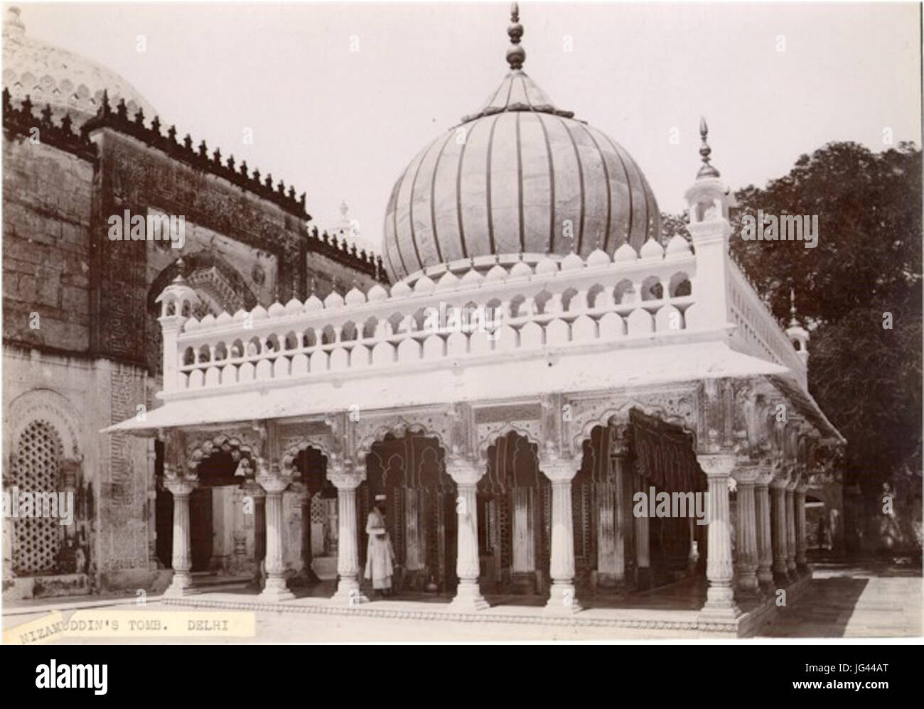 Nizamuddin Dargah Delhi in the 1890s Stock Photo - Alamy