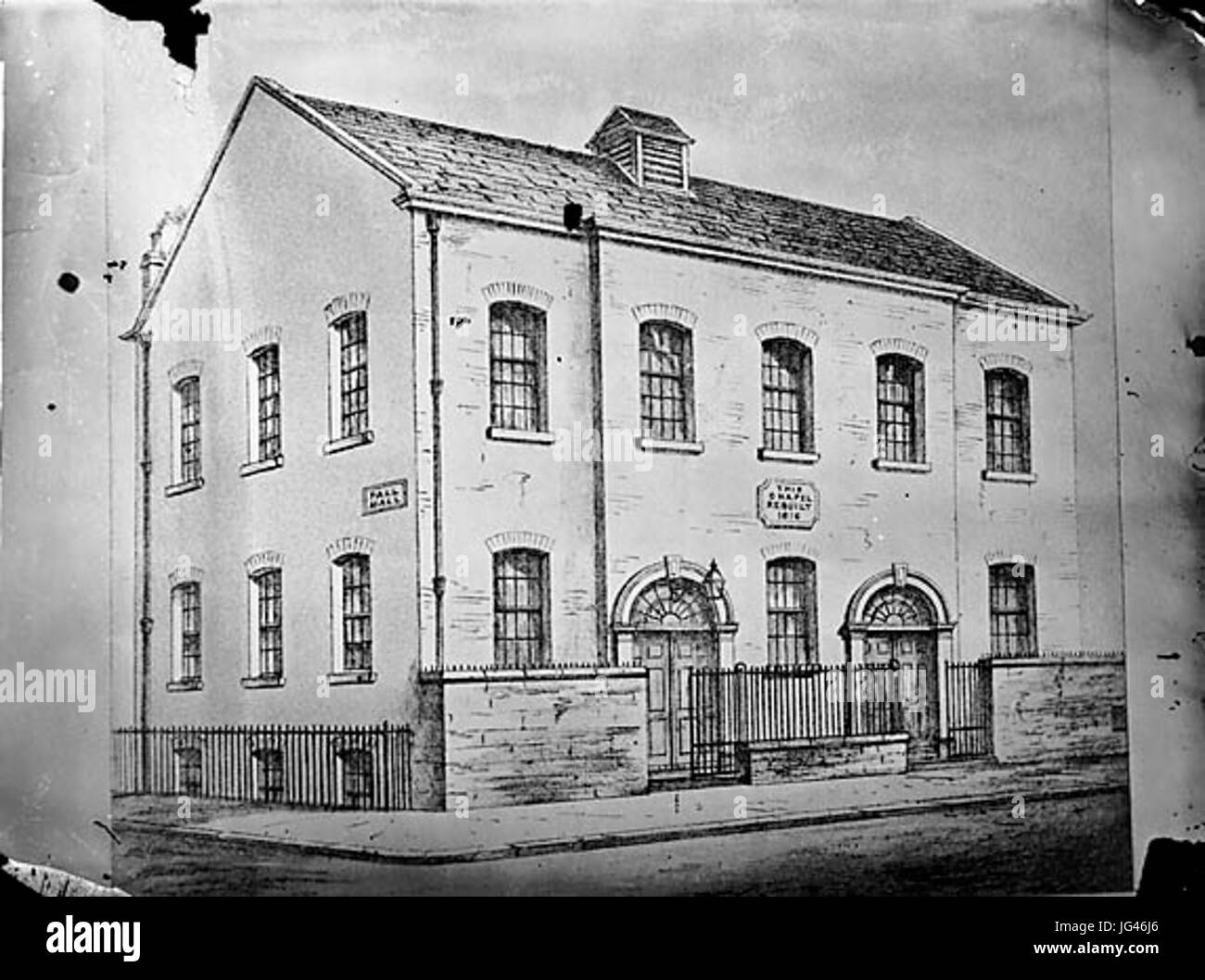 Old Pall Mall chapel 28CM29 Liverpool 28print29 NLW3363657 Stock Photo ...