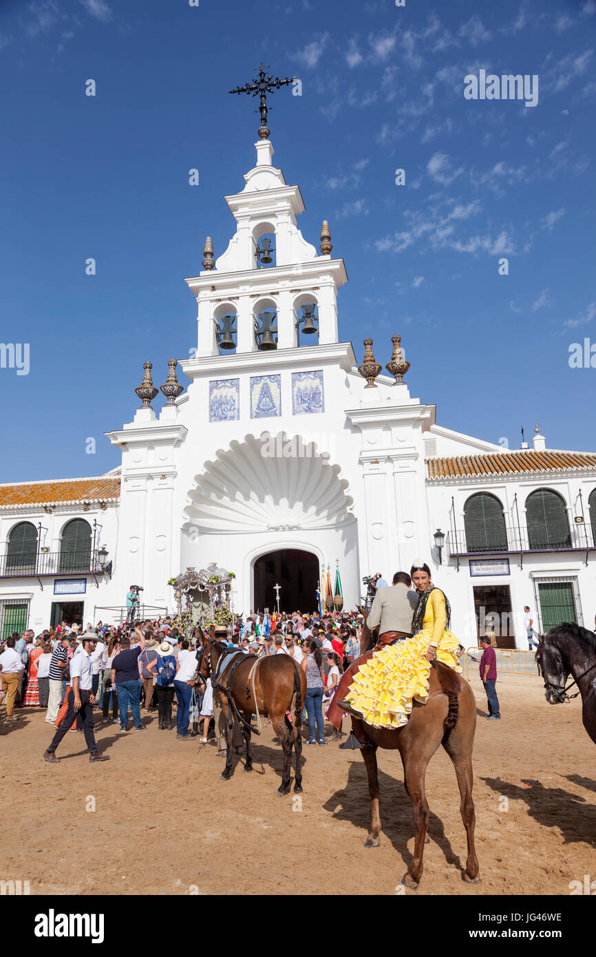 Woman in red dress riding horse hi-res stock photography and images - Alamy