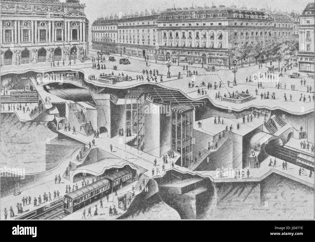 Paris metro map Black and White Stock Photos & Images - Alamy