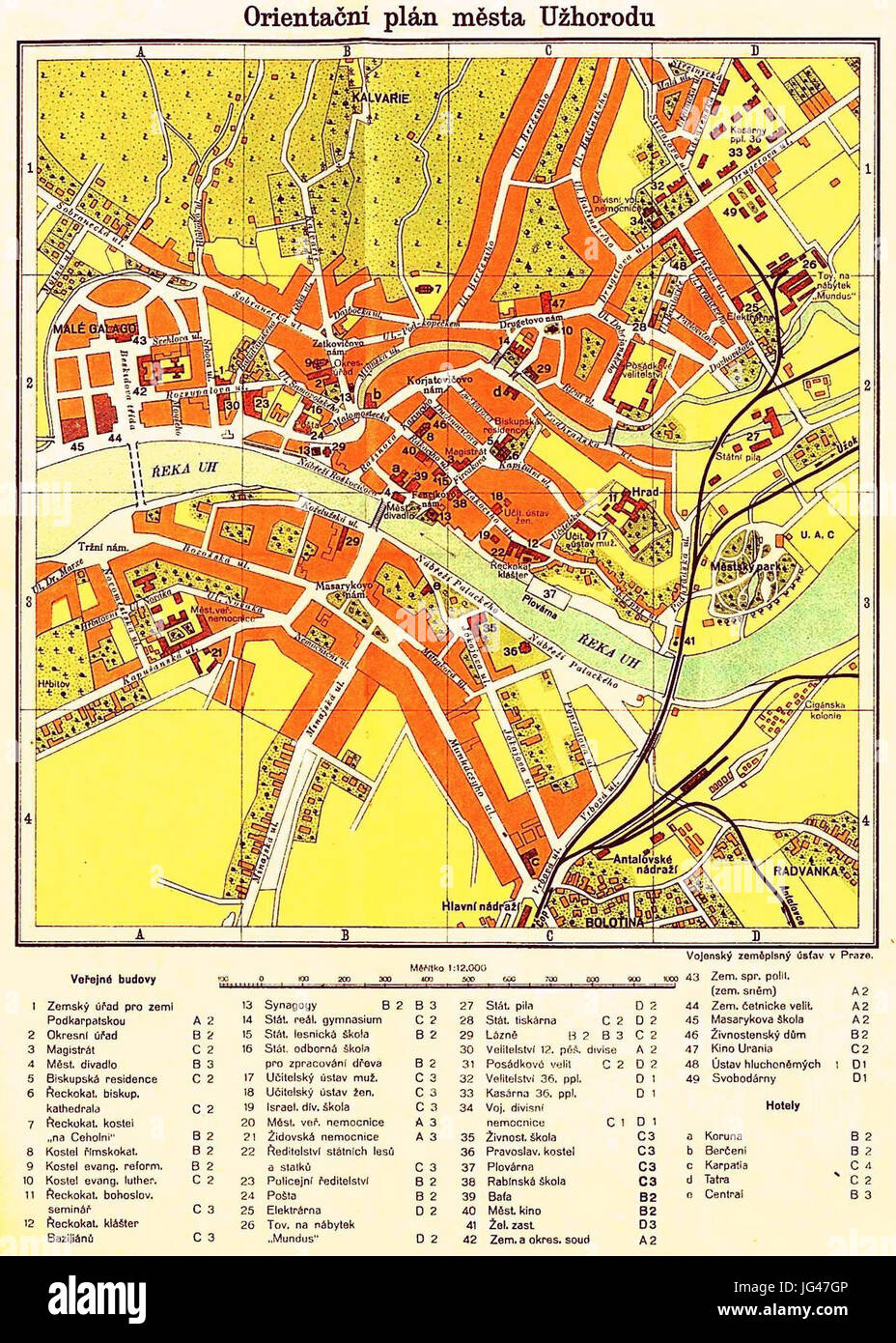 Map of uzhhorod hi-res stock photography and images - Alamy