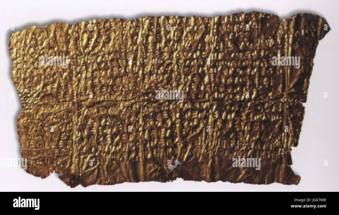 Orphic Gold Tablet 28Hipponion-Museo Archeologico Statale Capialbi Vibo ...
