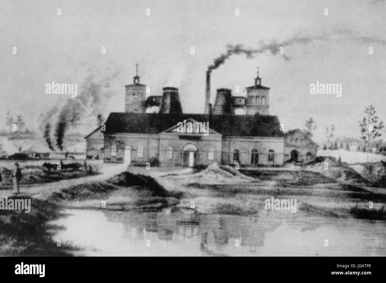 Orzesze Marienhütte ok. 1860 Stock Photo - Alamy