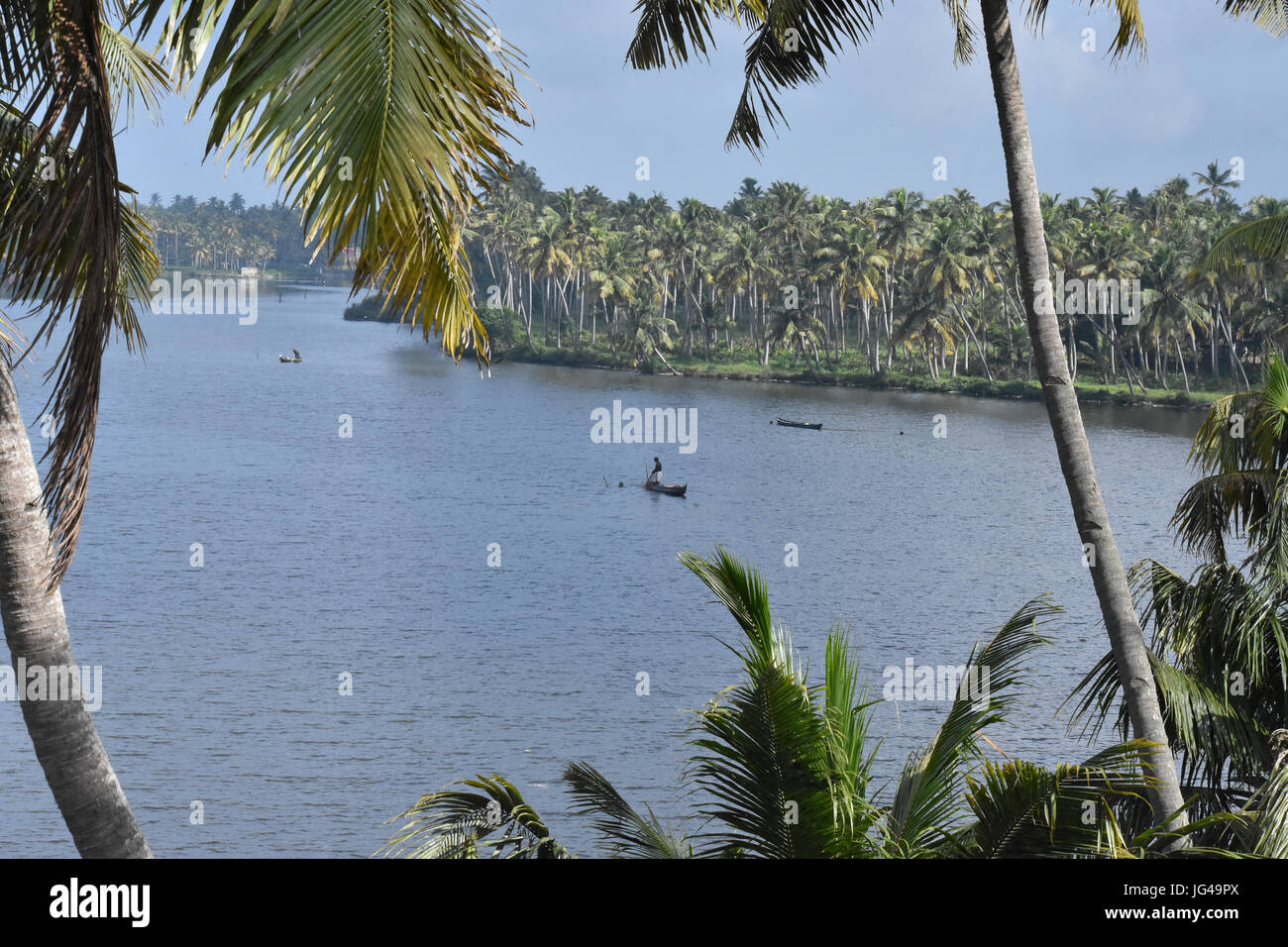 Backwater of Kerala Stock Photo - Alamy