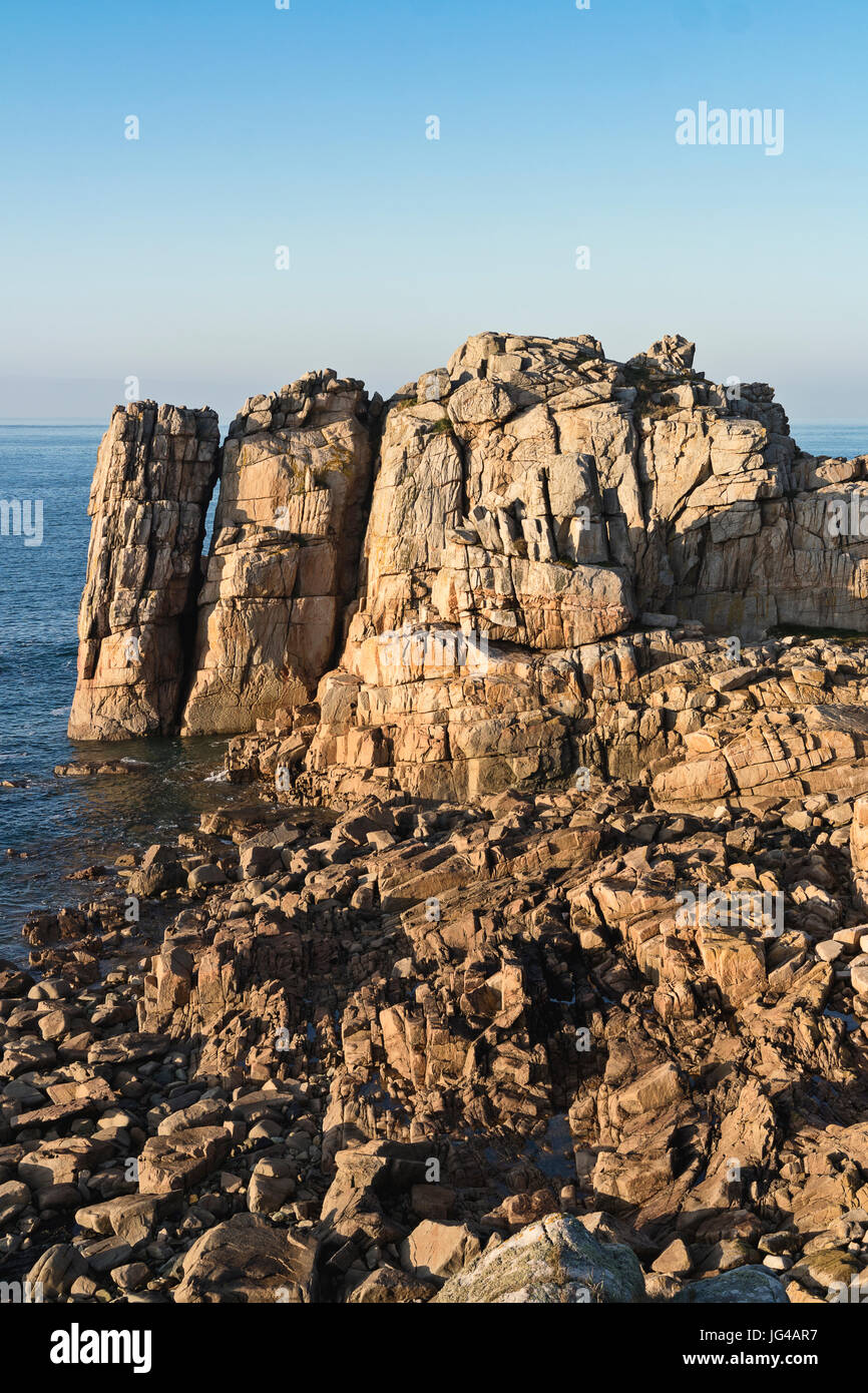 Cliff and rocks, seascape Stock Photo - Alamy