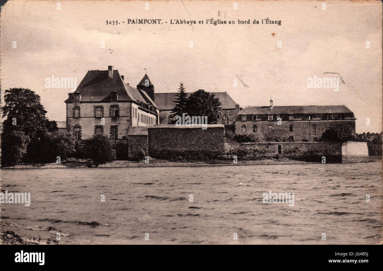 Paimpont - Abbaye et église Stock Photo - Alamy