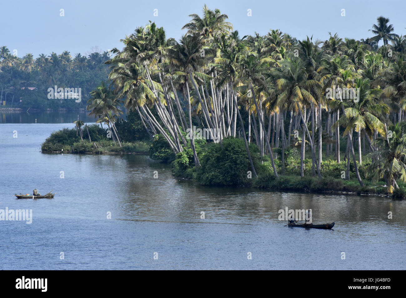 Kerala backwater scene Stock Photo - Alamy