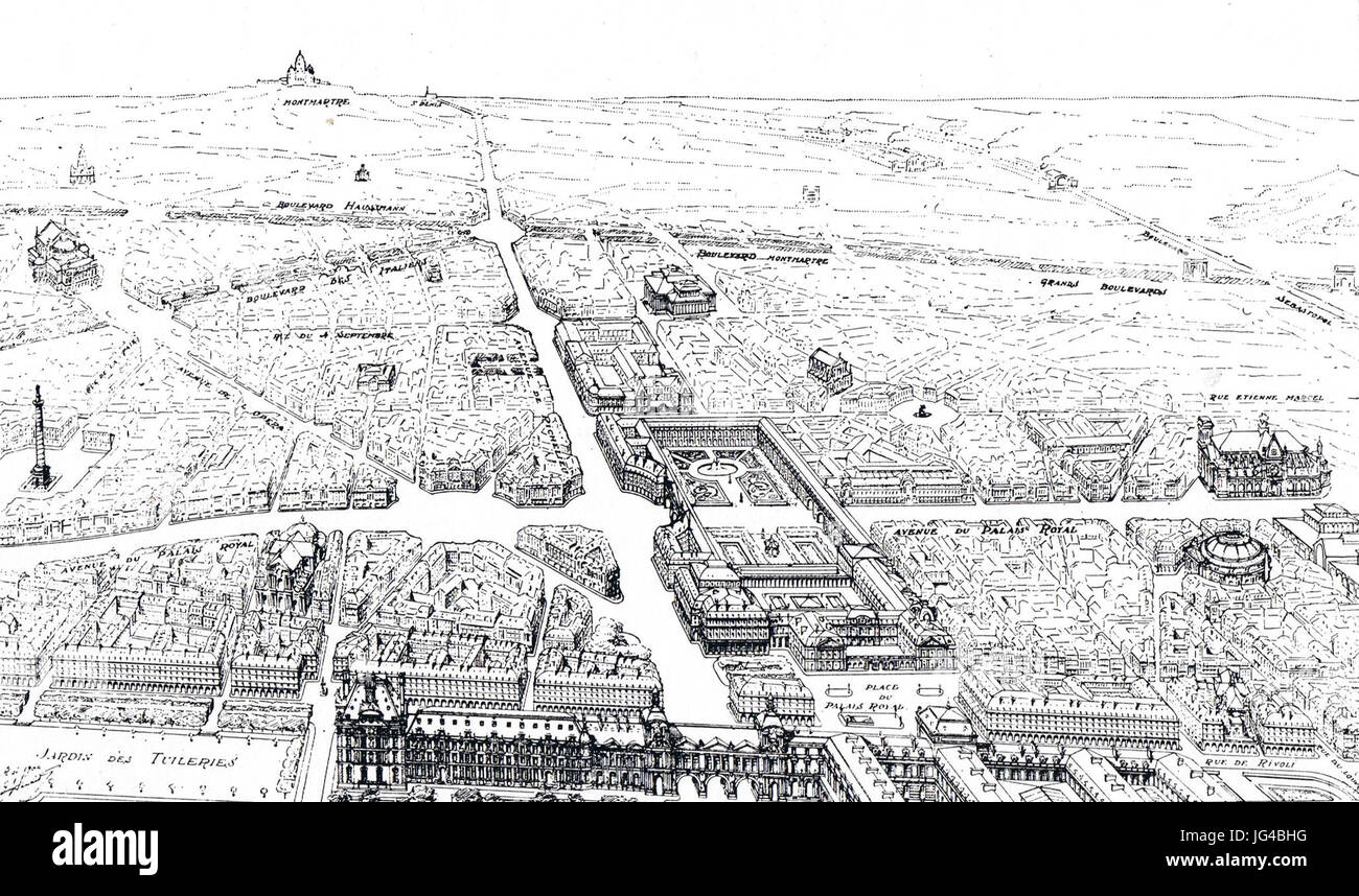 Palais-Royal Hénard Perspective Stock Photo - Alamy