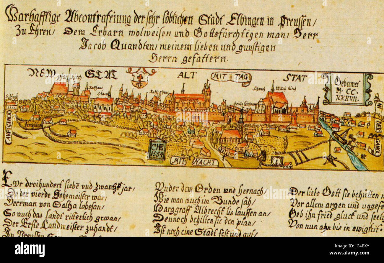 Elblag map artwork hi-res stock photography and images - Alamy