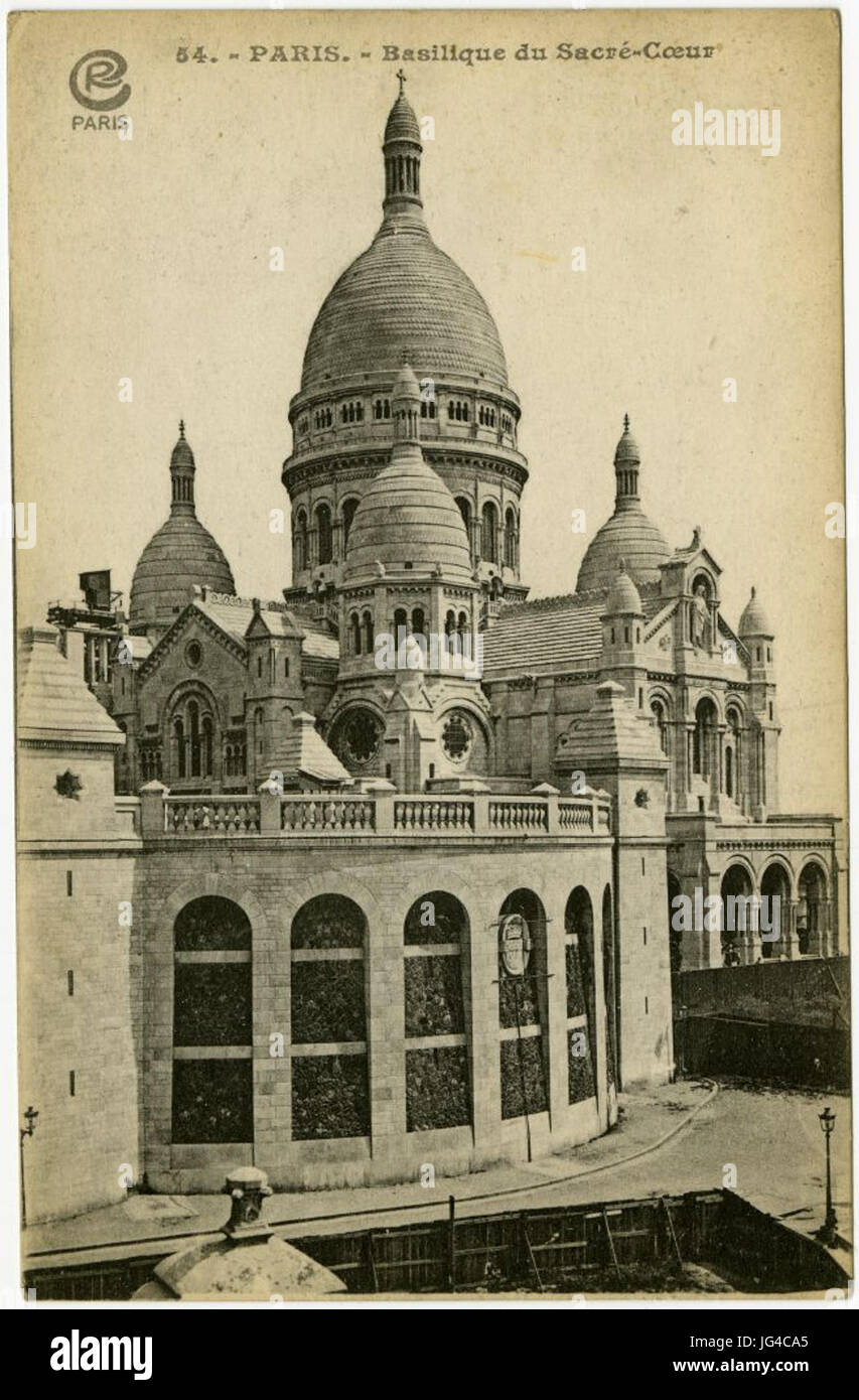Map of sacre coeur hi-res stock photography and images - Alamy
