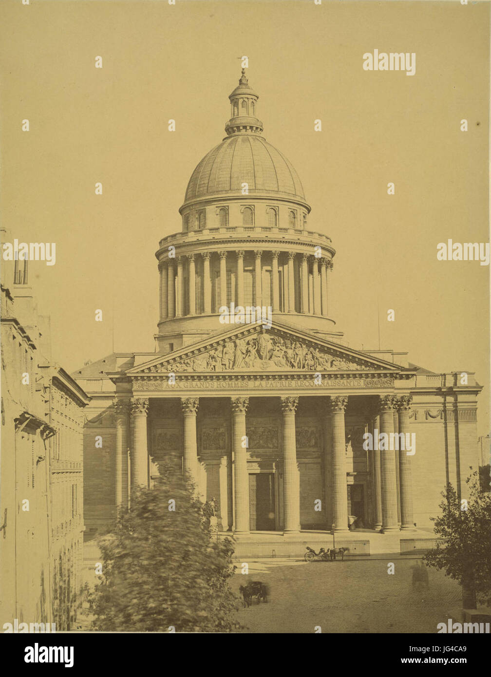 Paris. Panthéon 1858 Stock Photo - Alamy
