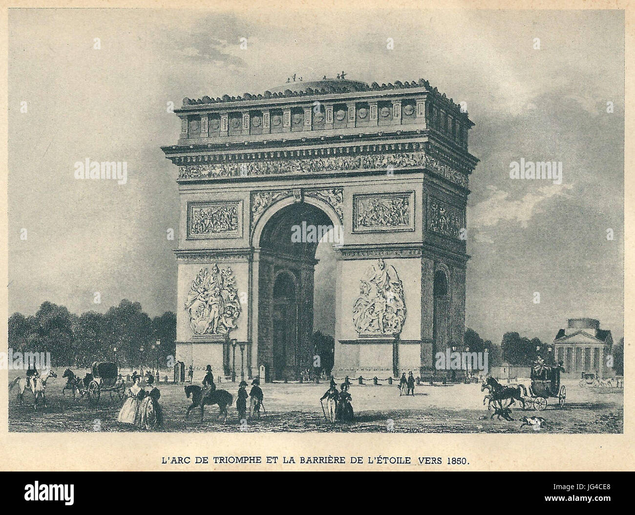 Map of paris 1850 hi-res stock photography and images - Alamy