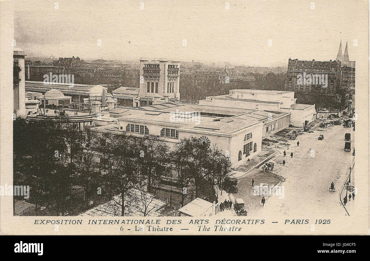Paris-FR-75-Expo 1925 Arts décoratifs-le théâtre Stock Photo - Alamy