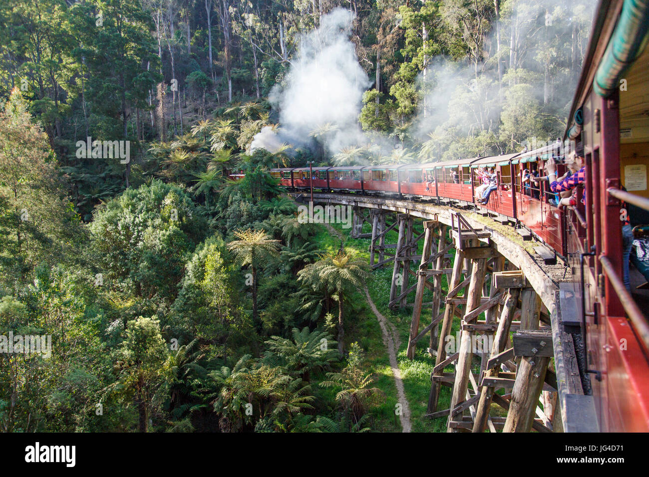 Puffing Billy Steam Train - Melbourne Stock Photo - Alamy