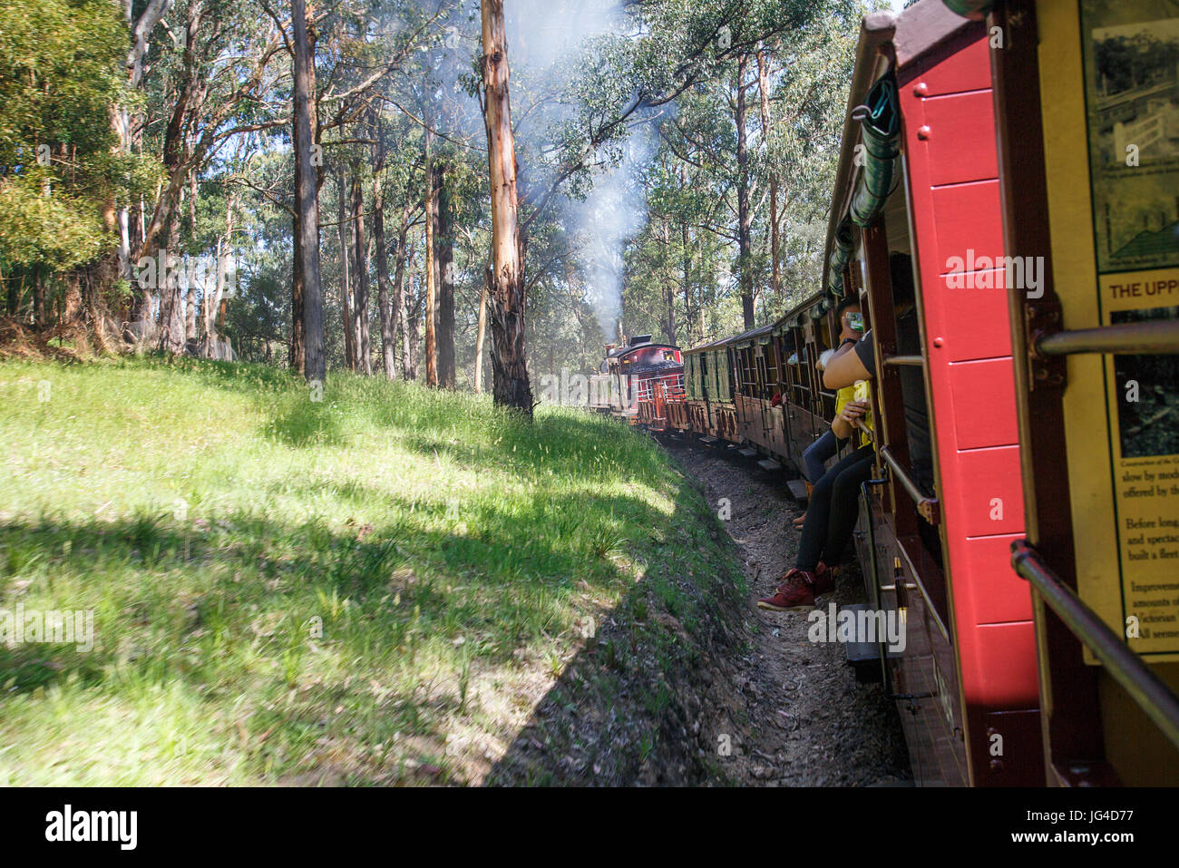 Puffing Billy Steam Train - Melbourne Stock Photo - Alamy