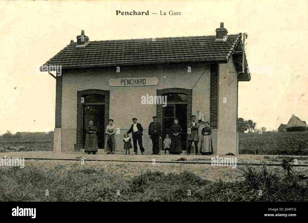 Penchard (77), gare du tramway de Meaux à Dammartin Stock Photo - Alamy
