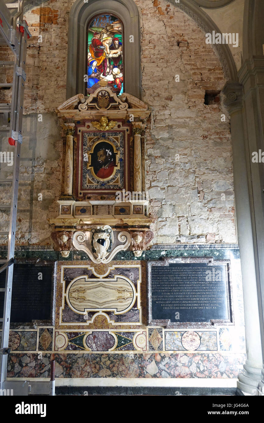 Florence, Restoration of Chapel Capponi in Santa Felicita with ...